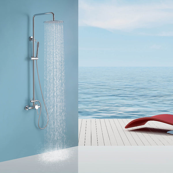 Outdoor Shower System 2-Function Shower Faucet Set Wall Mount JK0146 ...